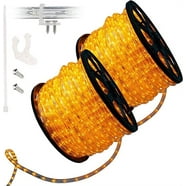 150' x .5" Yellow LED Rope Light 120V - Walmart.com