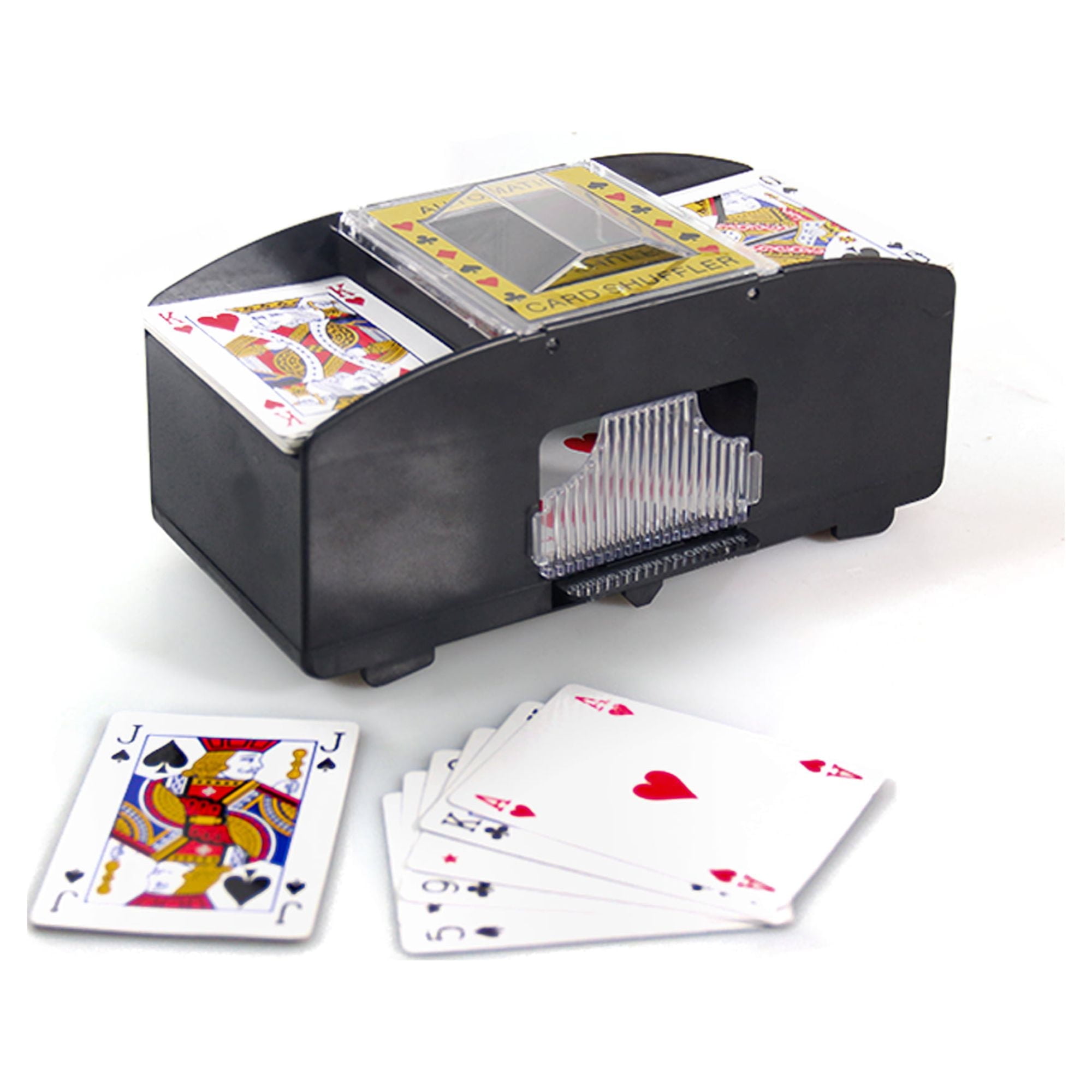 WYZworks Casino 2 Deck Automatic Playing Card Shuffler - Battery ...