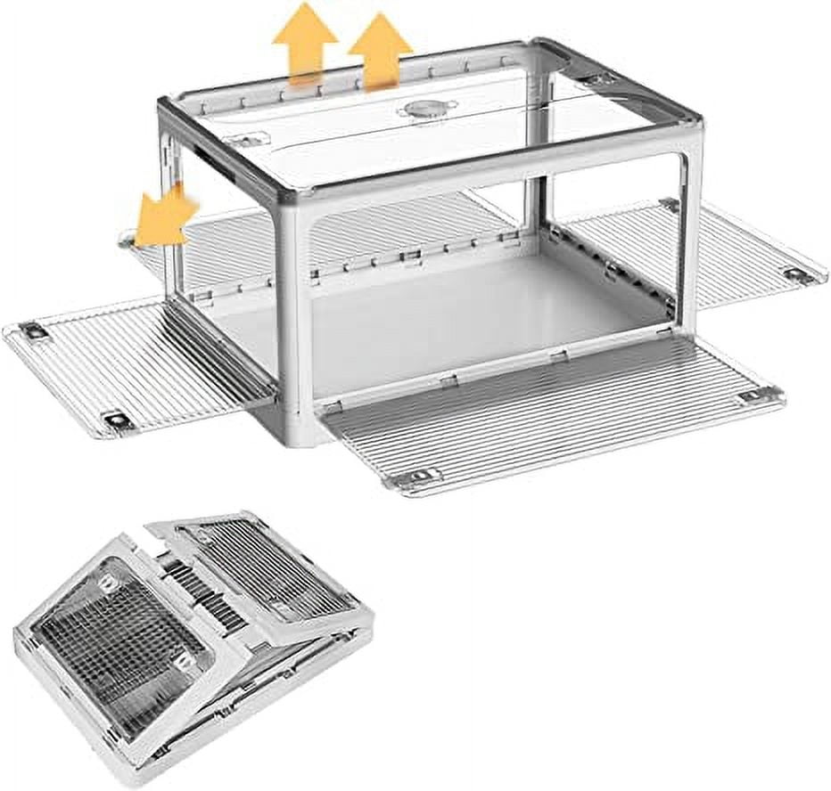 WYZworks Collapsible Storage Boxes with 5 sides Opening - Foldable ...