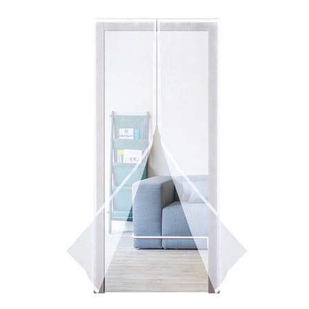 Magnetic Screen Door Mesh Curtain Durable Heavy Duty Mosquito Net Bug ...