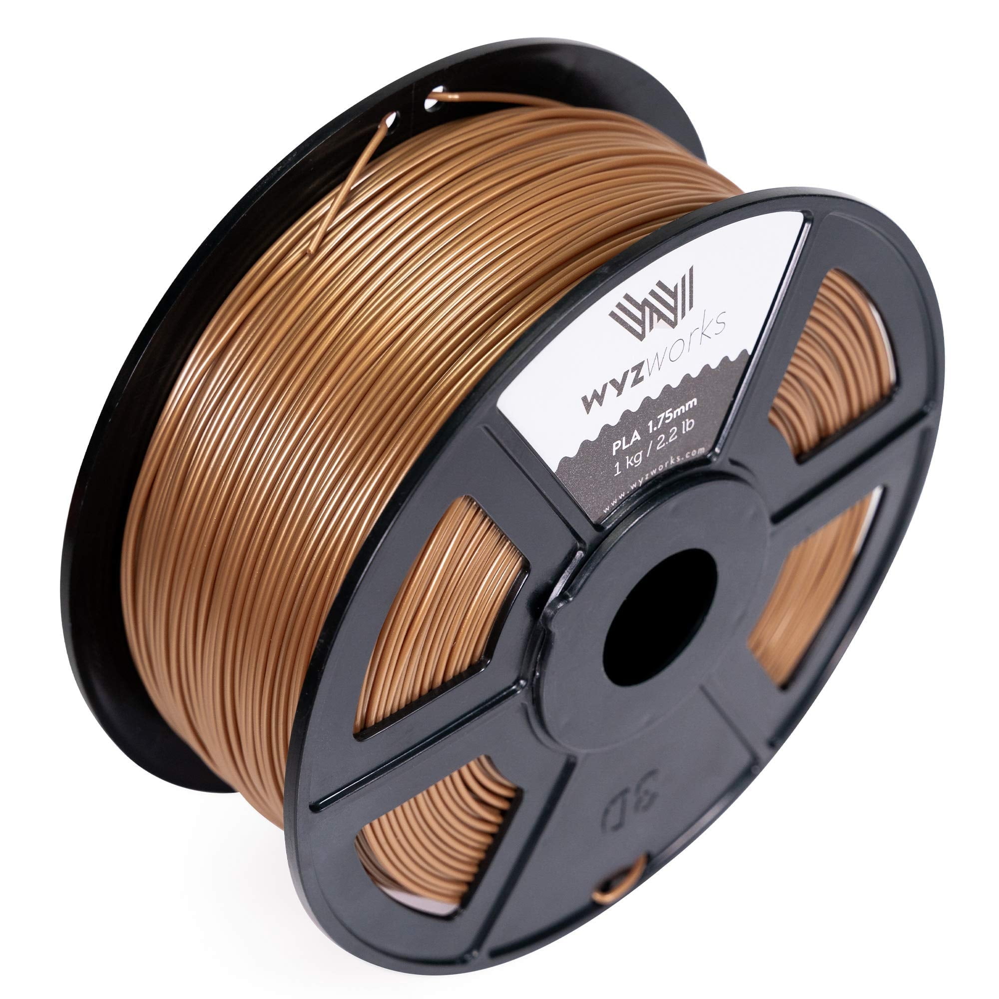 WYZworks PLA 1.75mm [ Dark Gold ] Premium Thermoplastic Polylactic Acid ...