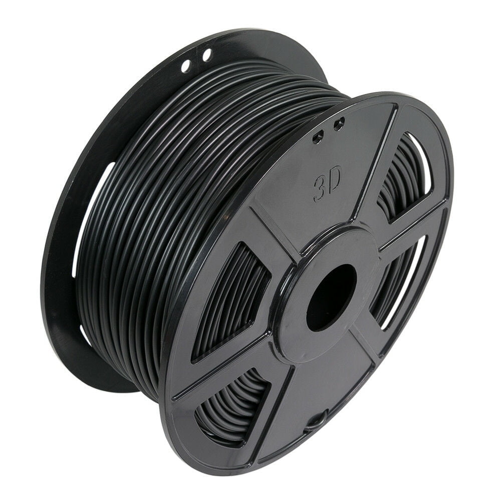 WYZworks Soft Flexible PLA 3.00mm (Black) 3D Printer Filament 1kg / 2 ...