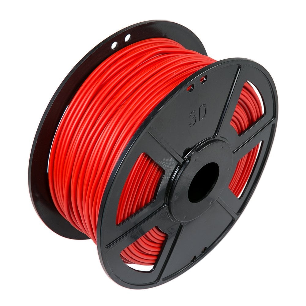 WYZworks Soft Flexible PLA 3.00mm (RED) 3D Printer Filament 1kg / 2.2lb ...