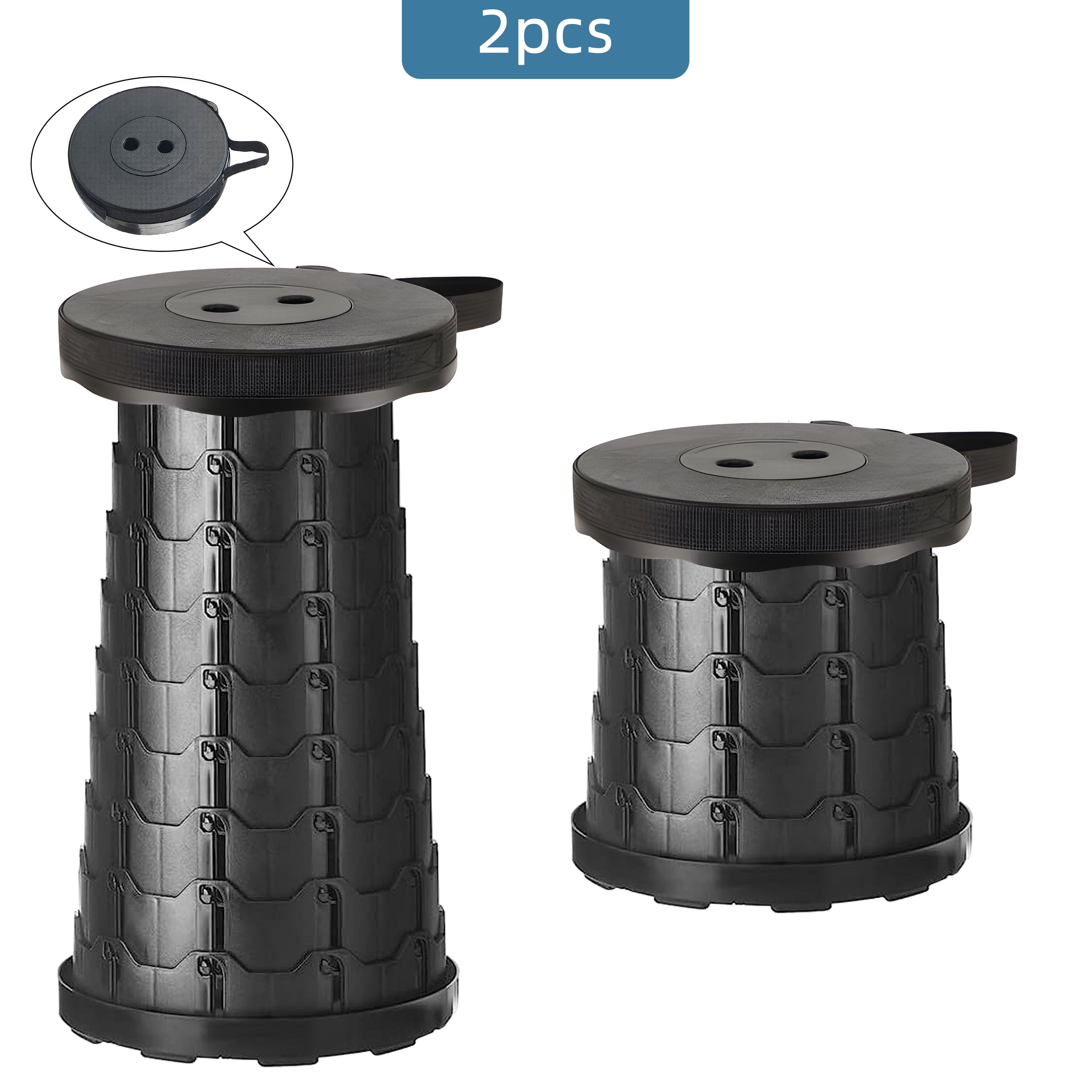 WZCPCV Portable Collapsible Telescopic Stool, Foldable, 550lbs Load ...