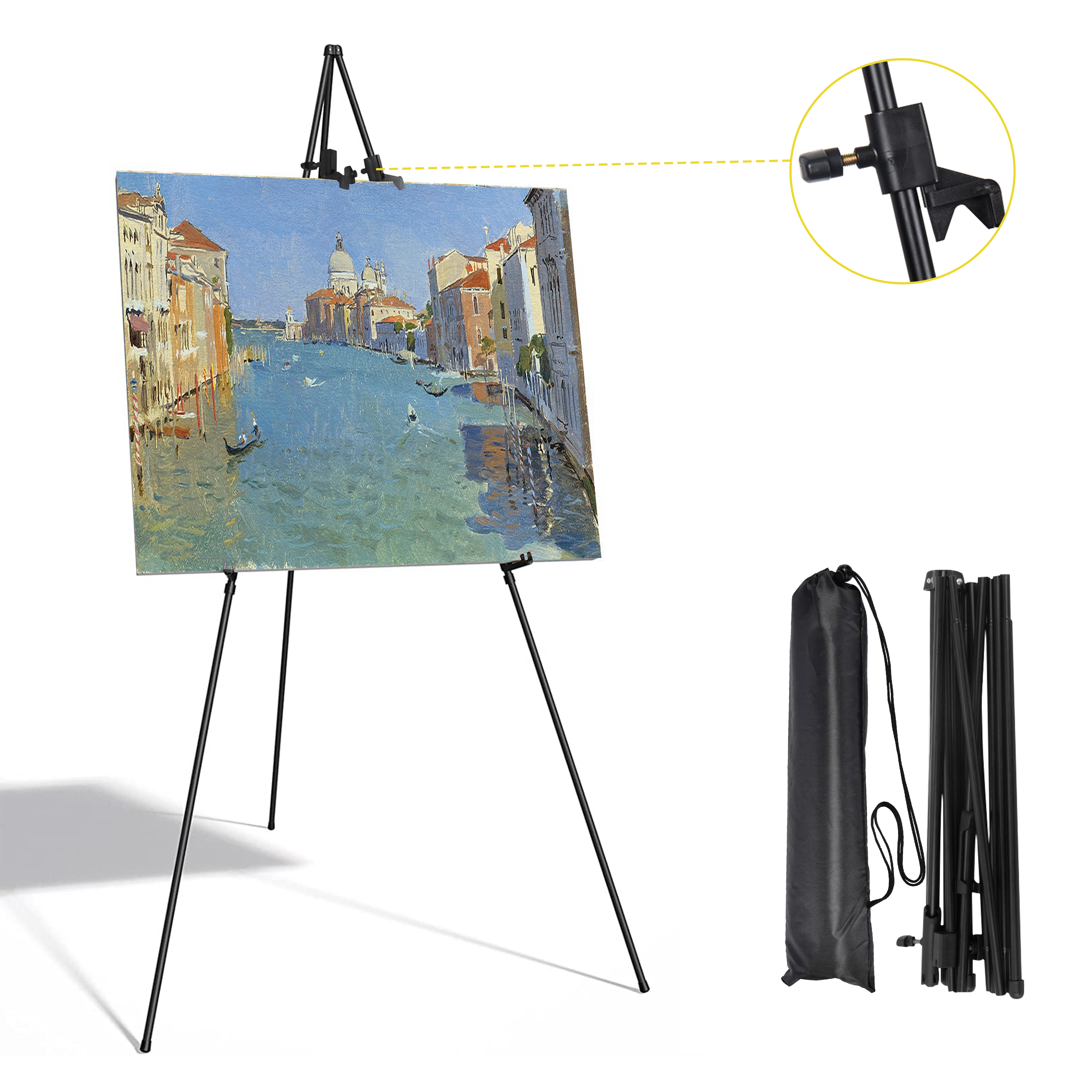 E-Z Foldaway Easel, Black - Walmart.com