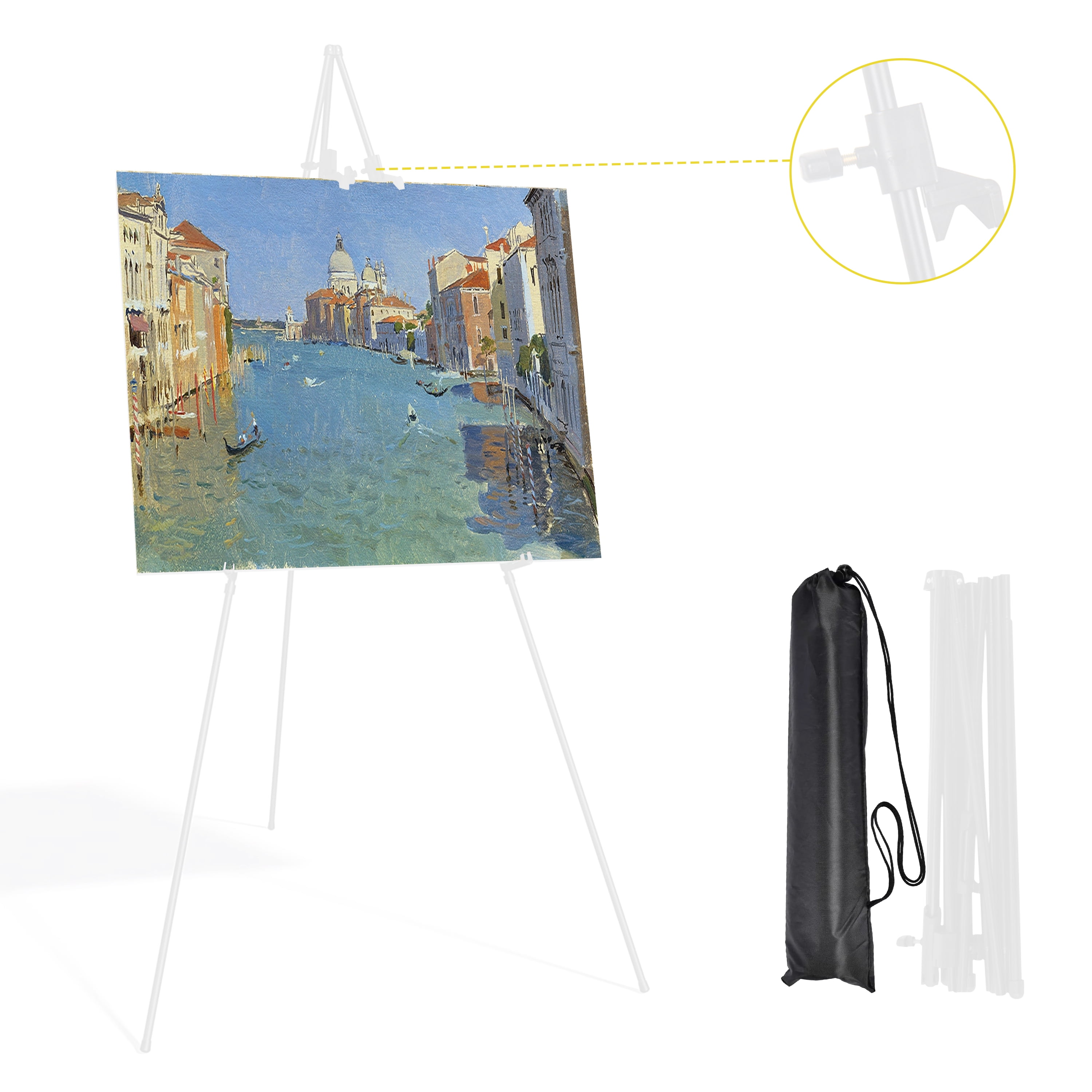 WZCPCV 66" Portable Collapsible Tripod Art Easel Stand for Display Show ...