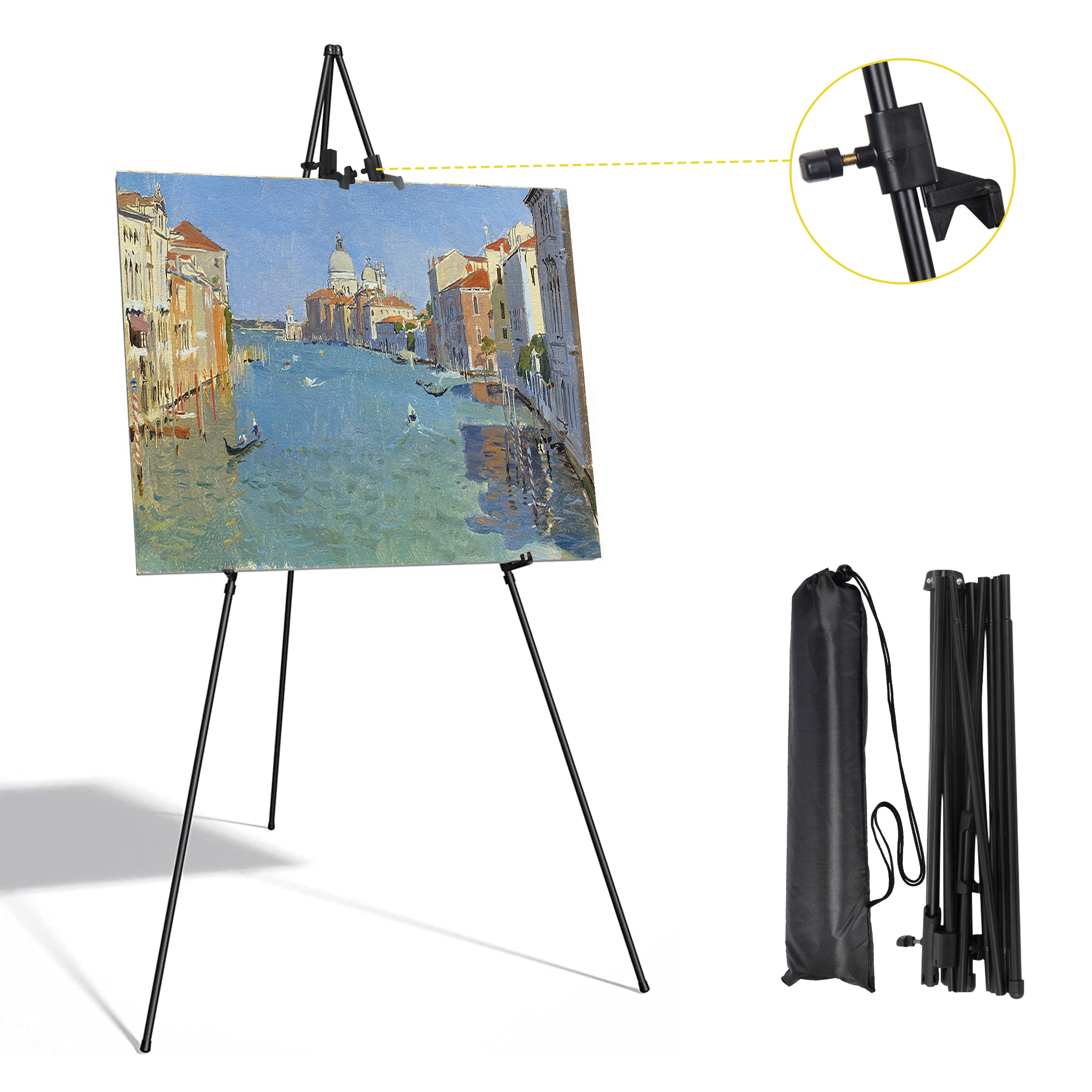 "WZCPCV 66"" Collapsible Art Easel Stand, Portable Display Tripod for ...