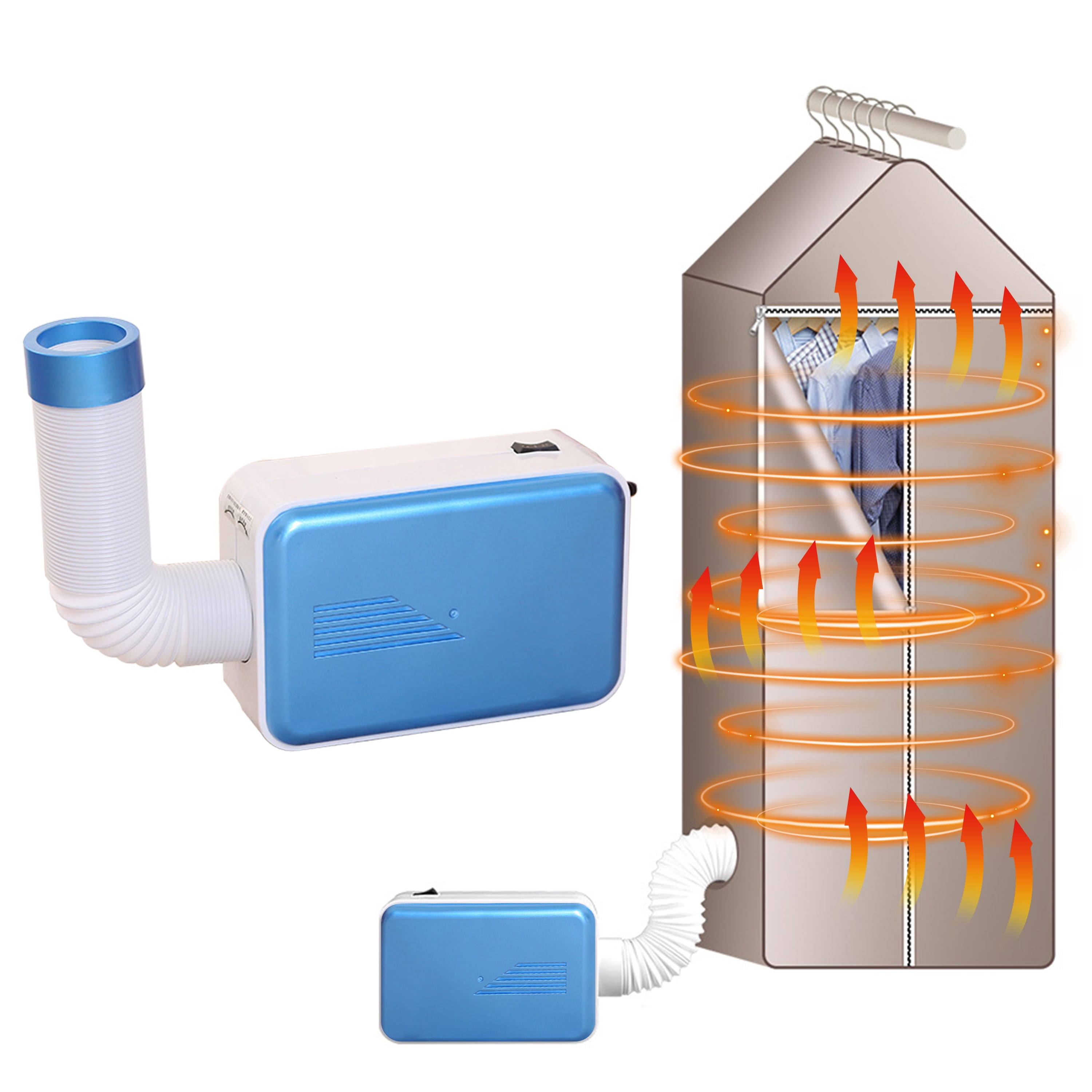 WZCPCV 800W Portable Dryer, Multifunctional Clothes/Shoe Dryer, Pet ...