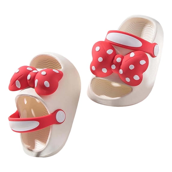 WZEIIOT Girls Summer Clogs Polka Dots Bow Soft Slip-On Shoes Outdoor ...