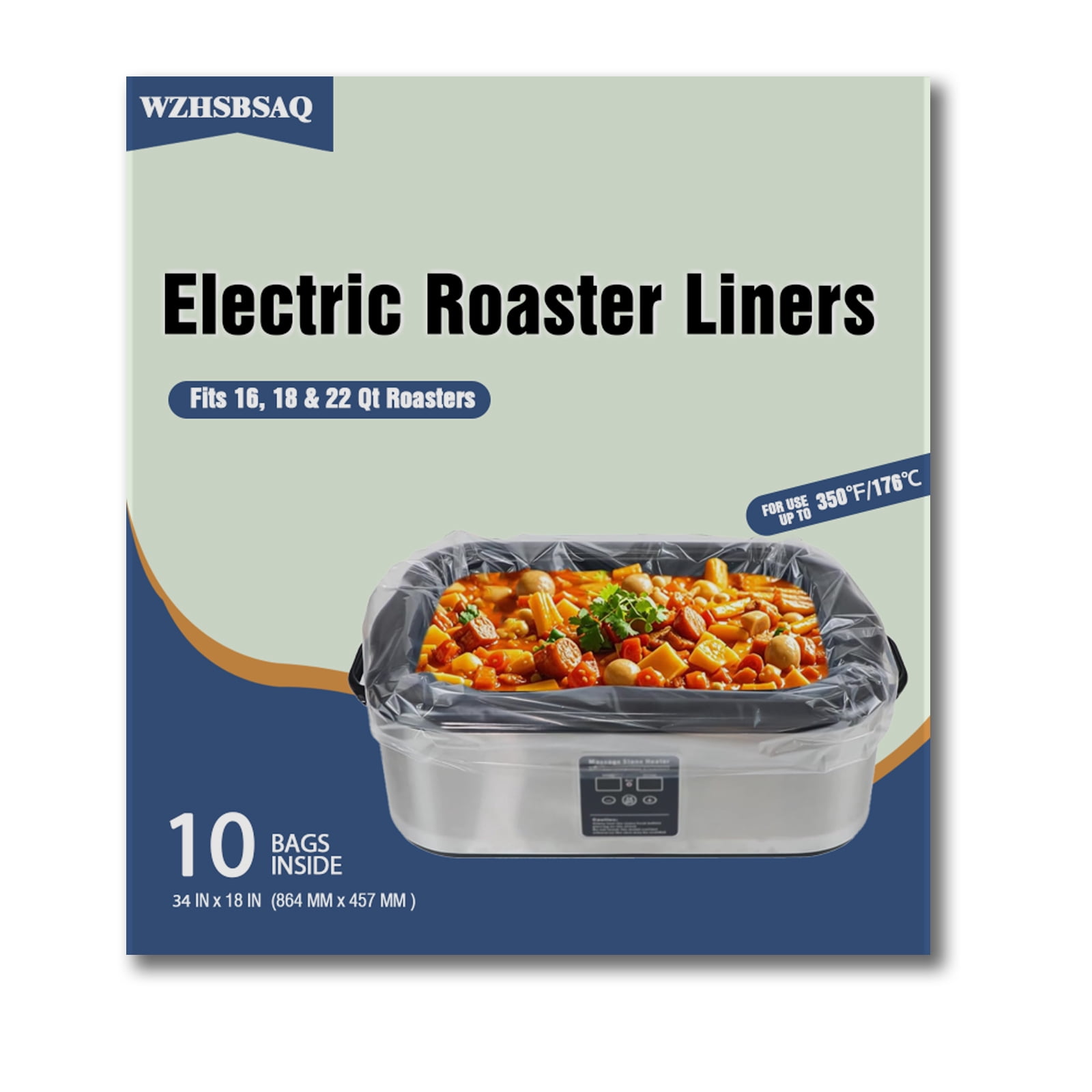 WZHSBSAQ Electric Baking Machine Liner, 10 pieces, suitable for 16, 18 ...