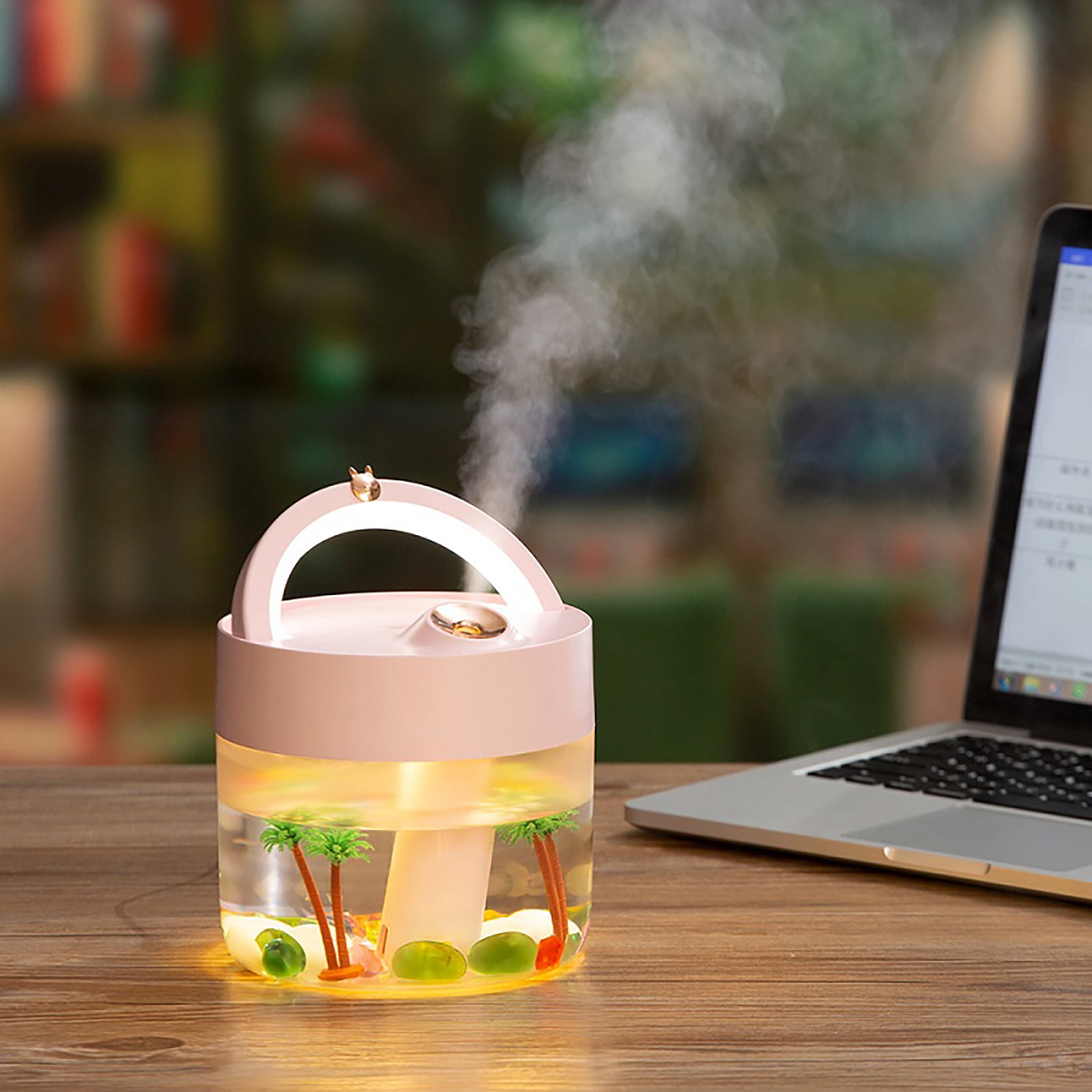 WZHXIN Diffuser,Portable 1L Large Capacity Desktop Humidifier Usb ...