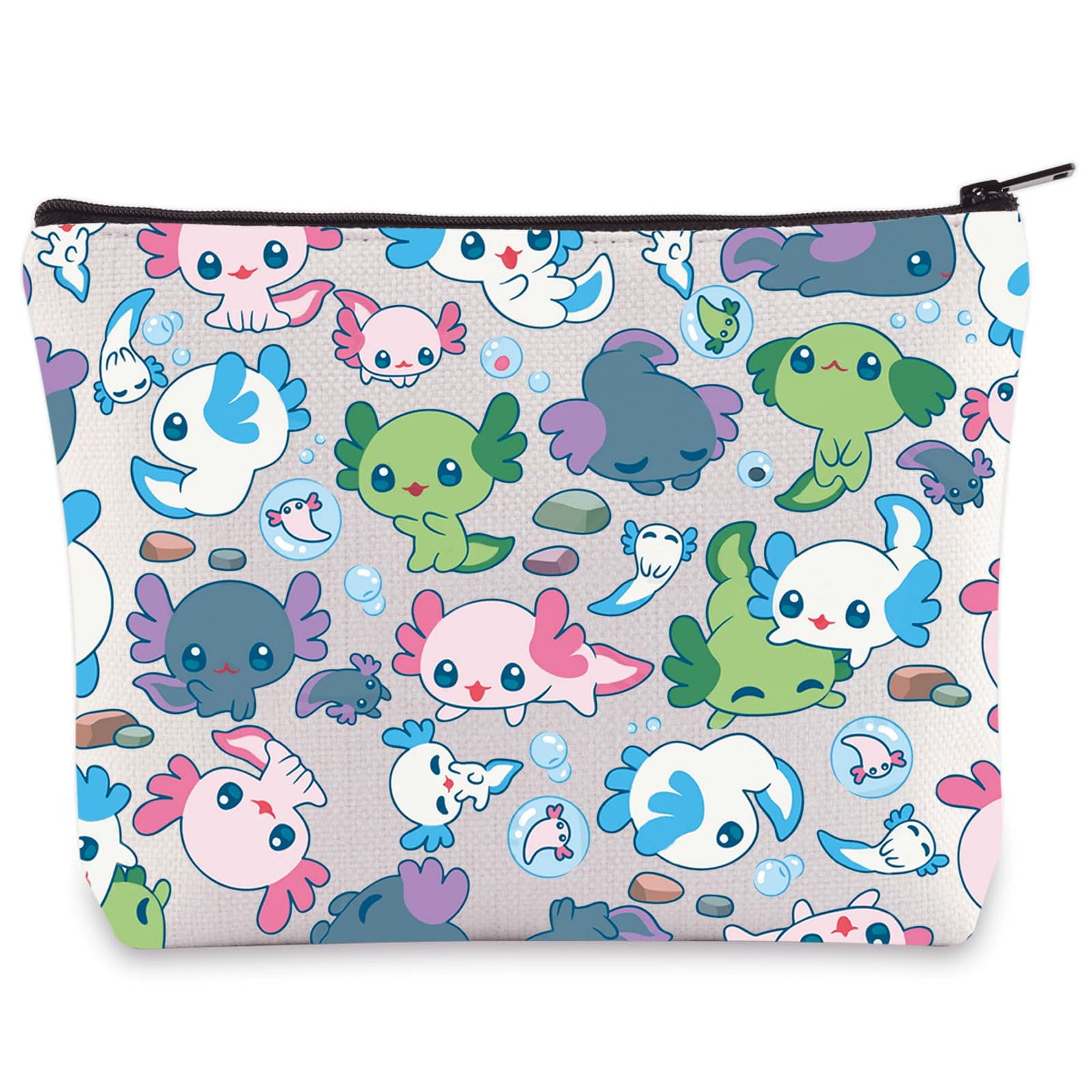 WZMPA Cute Axolotl Cosmetic Bag Axolotl Inspired Gifts Salamander ...