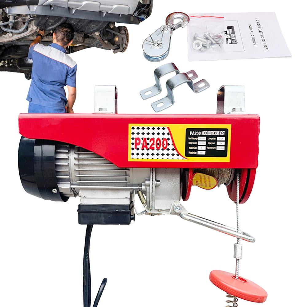 WZTO 440lbs Electric Hoist with Wireless Remote Control, Electric Hoist ...