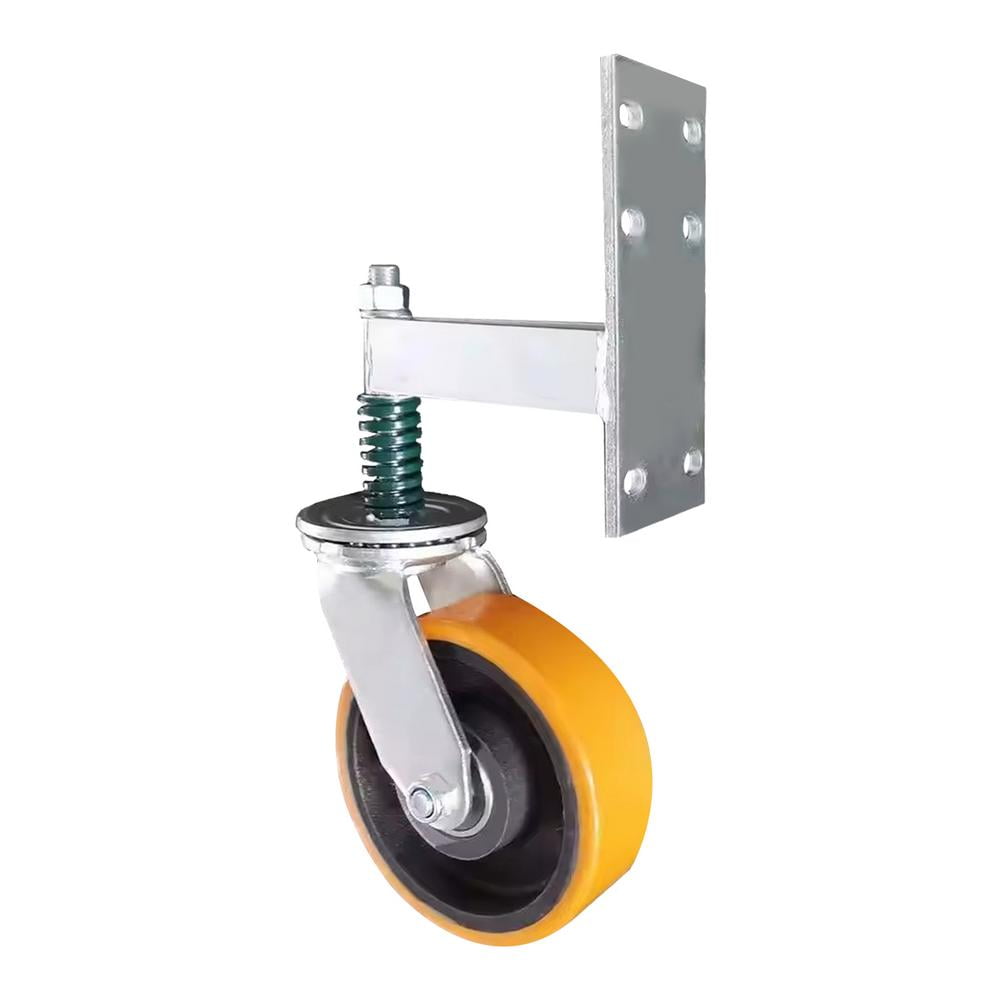 WZTO 6"Heavy Duty Gate Caster, Spring Loaded Gate Wheel, Swivel Gate ...