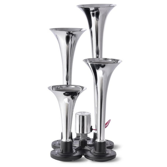 WZTO Air Horn for Truck Air Horn Kit 4 Trumpet Truck Air Horn 12V High ...