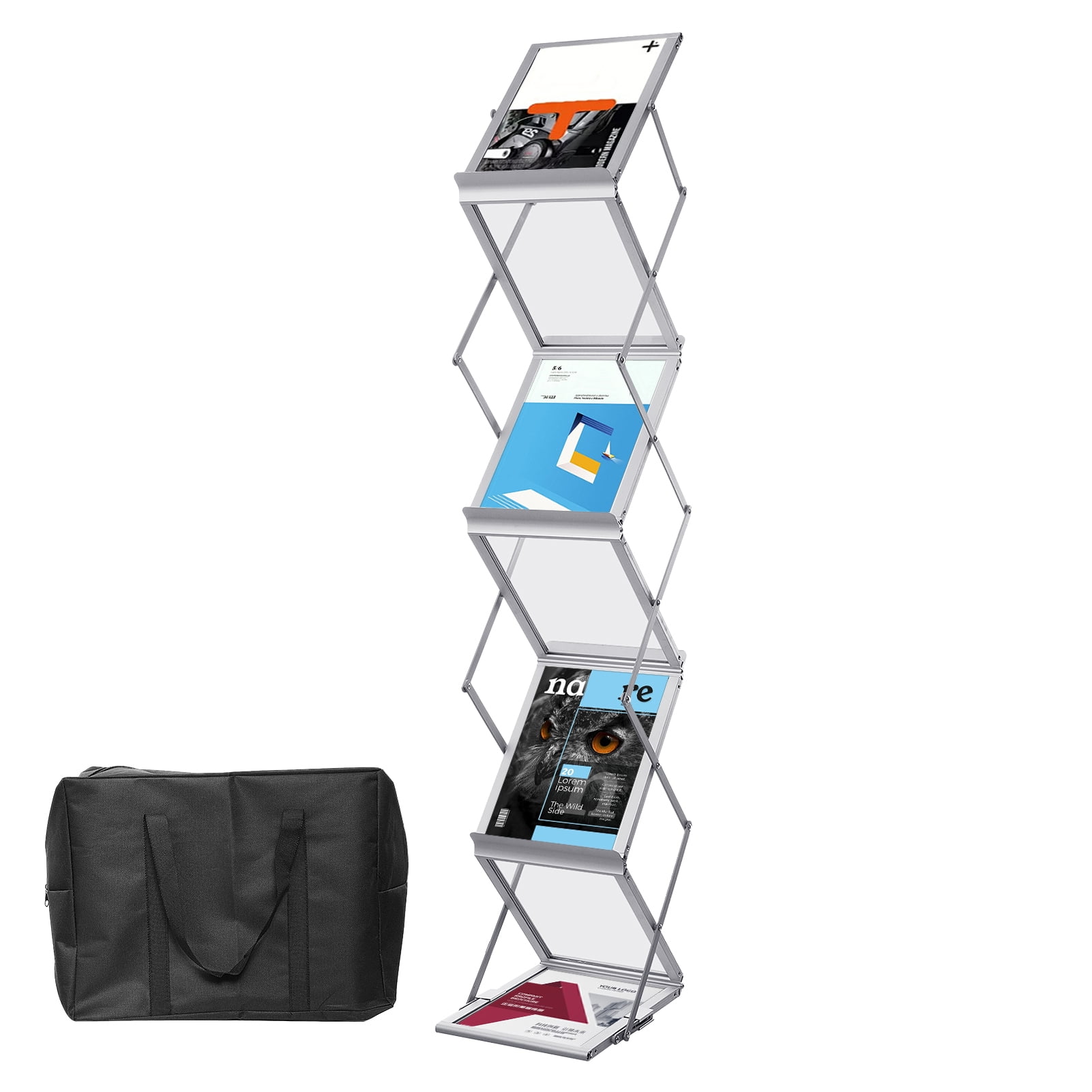 WZTO Brochure Holder Stand | Foldable Aluminum Pop up Design Literature ...