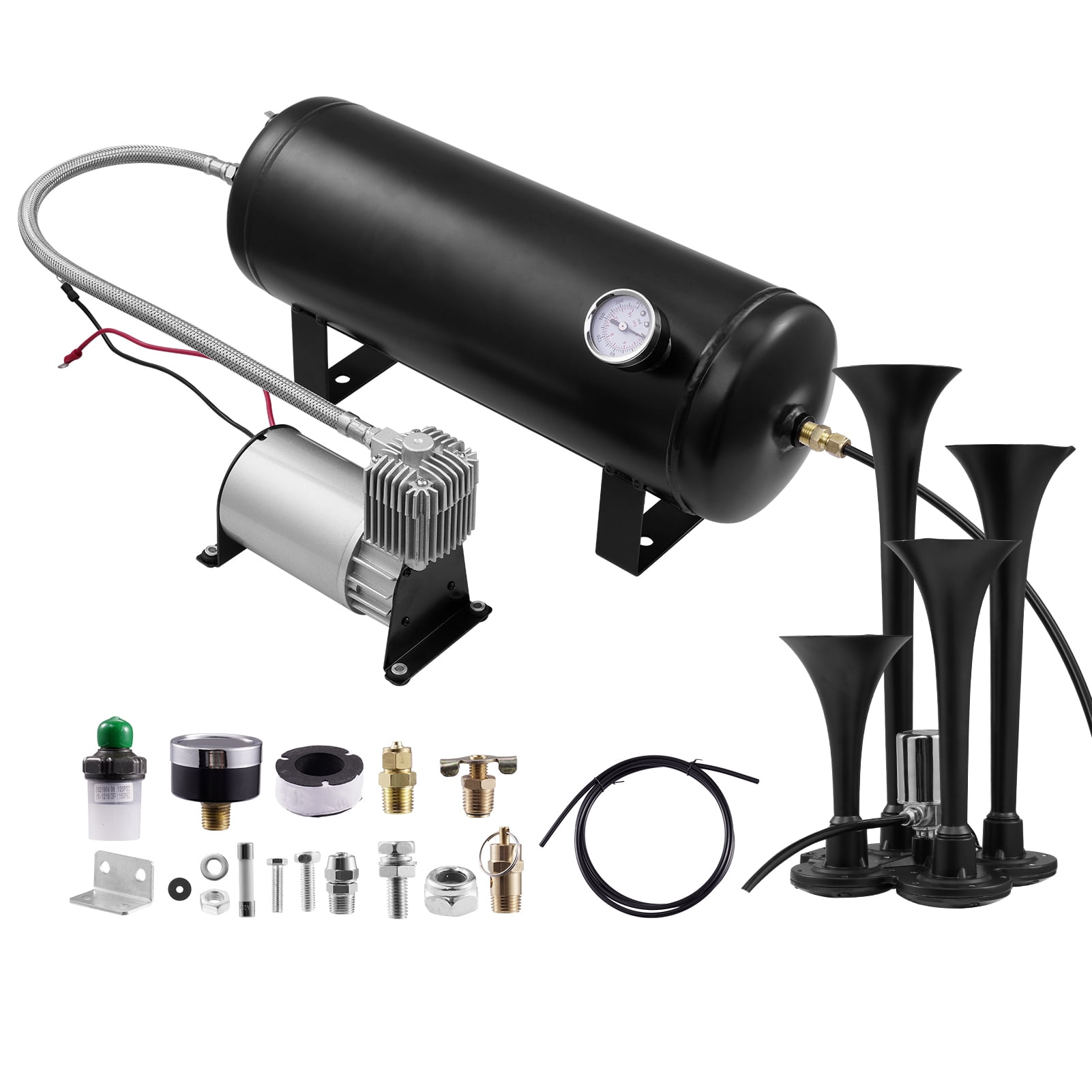 WZTO Car Air Horns | 120 dB Loud 12V Air Pump Horn for Car | Compact ...