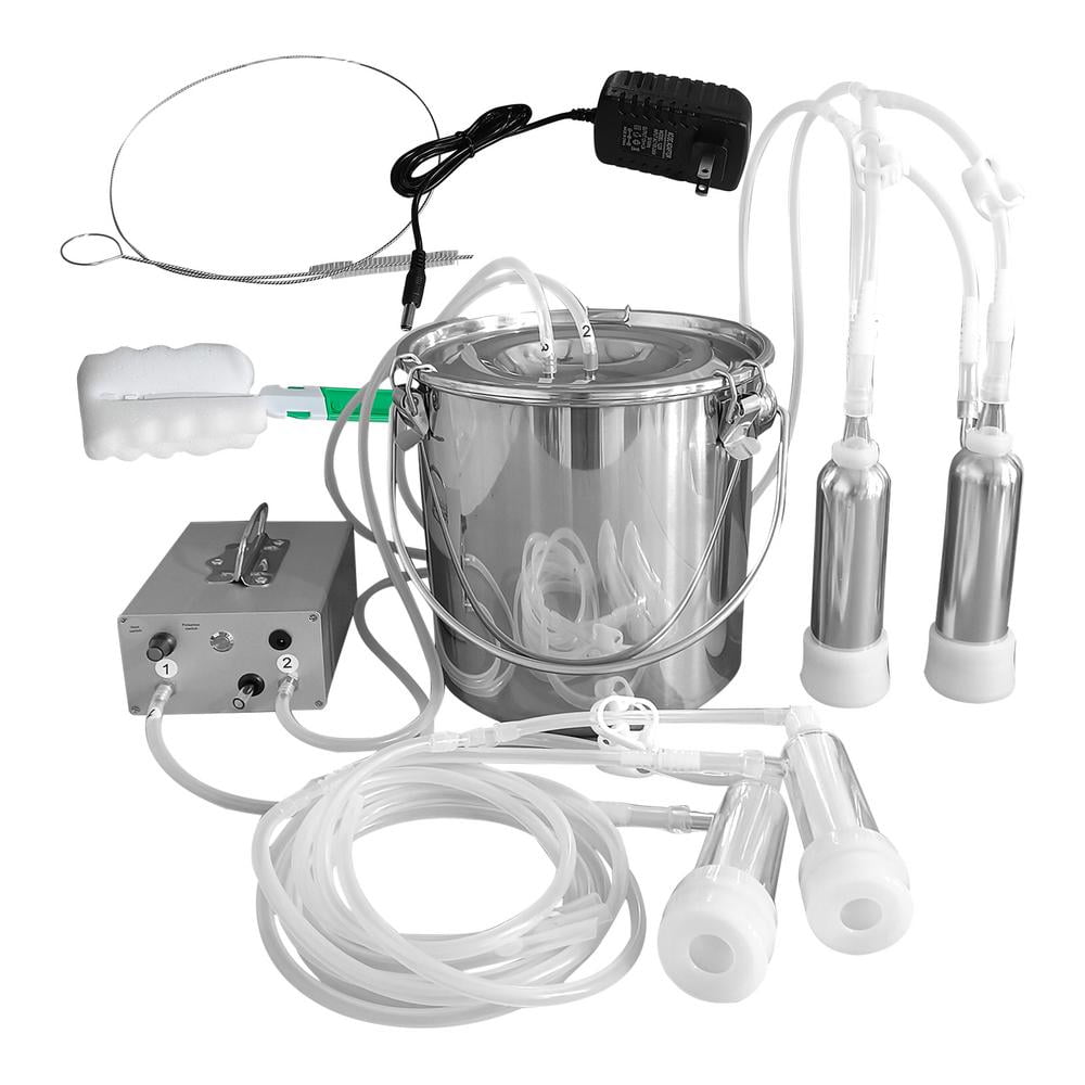 WZTO Cow Milking Machine Automatic Breast Pump 5L Milk Bucket ...