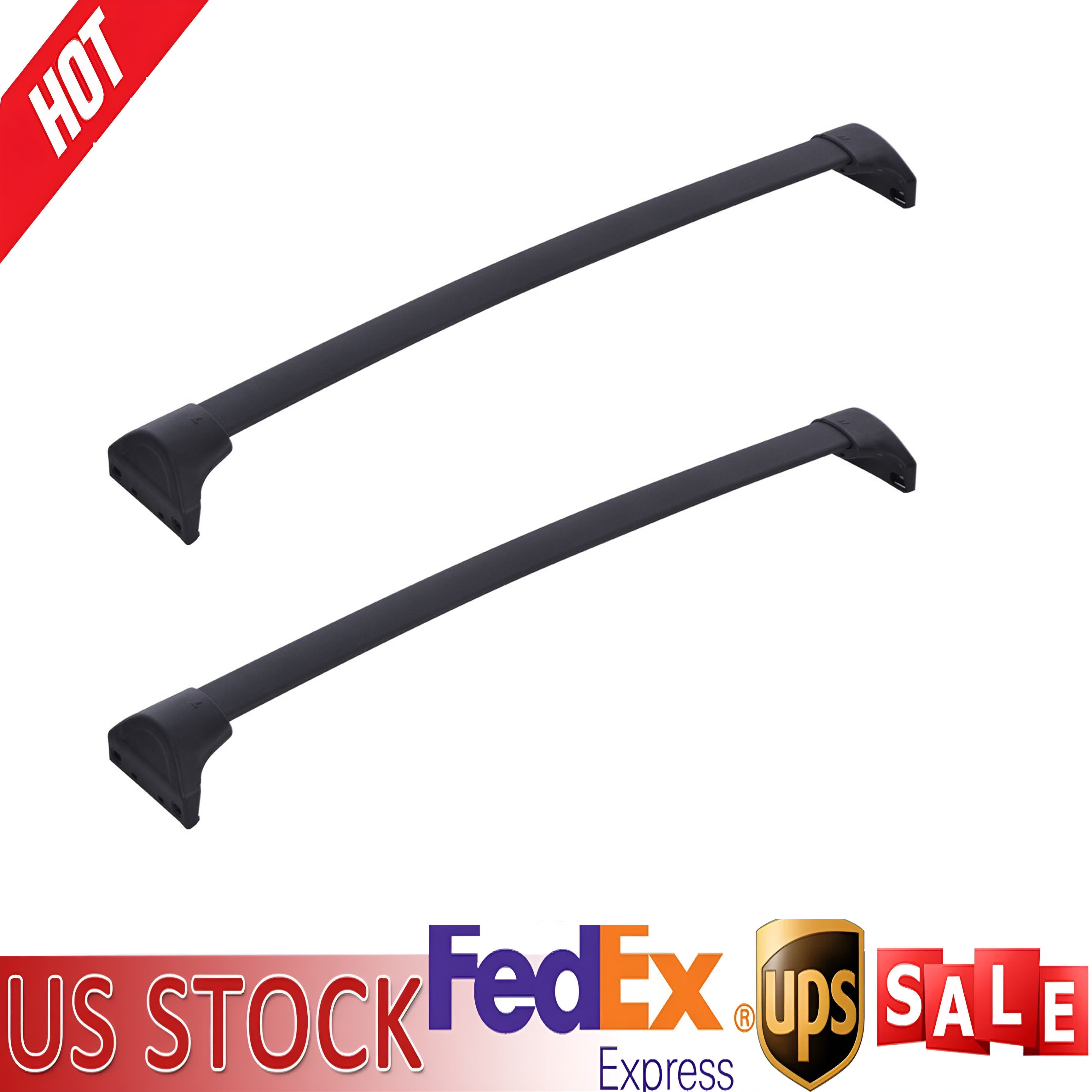 WZTO Cross Rail Roof Rack | Hightop 2 Bar Rain-Gutter Roof Rack | Heavy ...