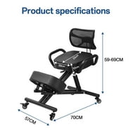 Free Shipping! Gymax Ergonomic Kneeling Chair Upright Posture Polyester ...