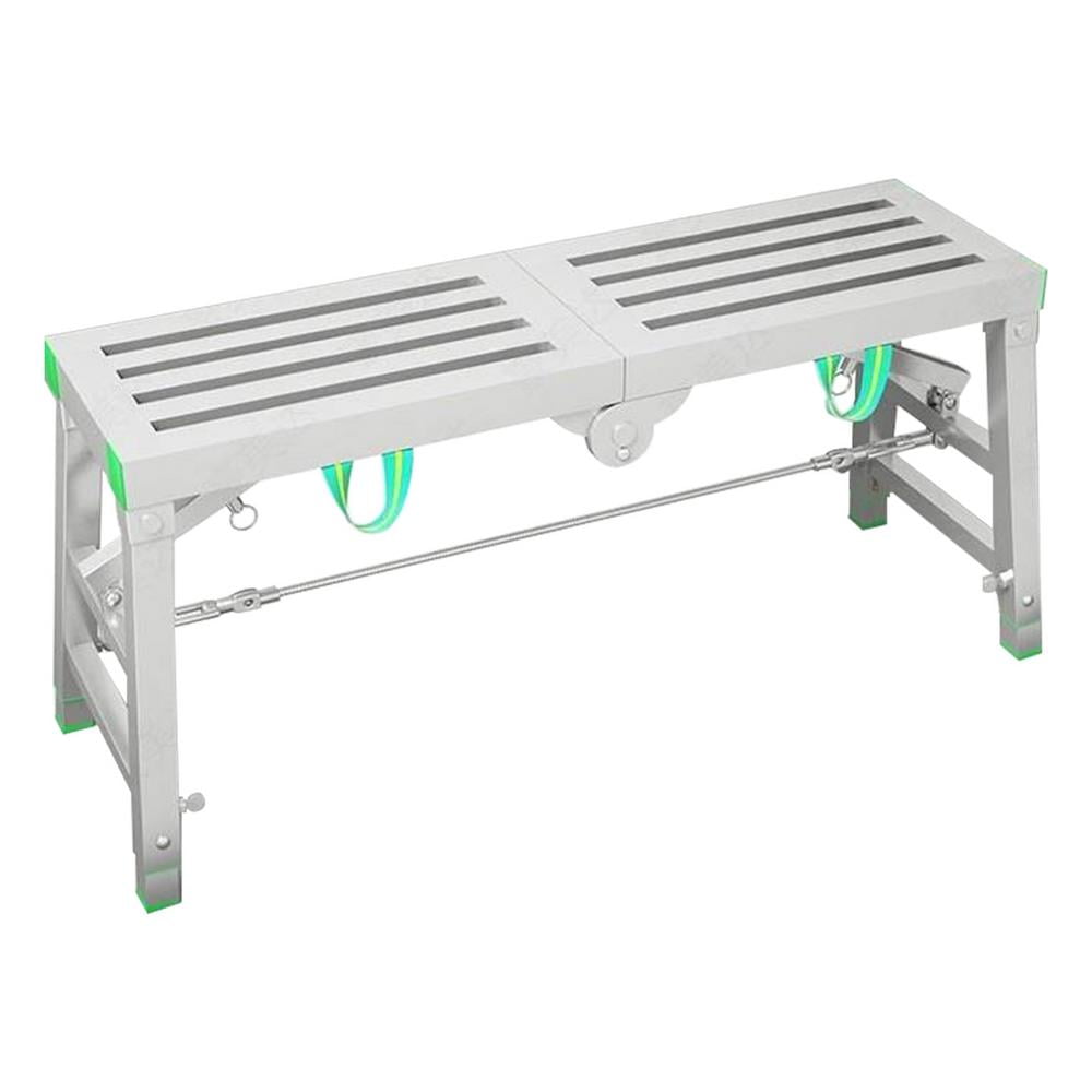 WZTO Steel Scaffolding Thicken Folding Step Ladder 67.72x17.32x30.71in ...