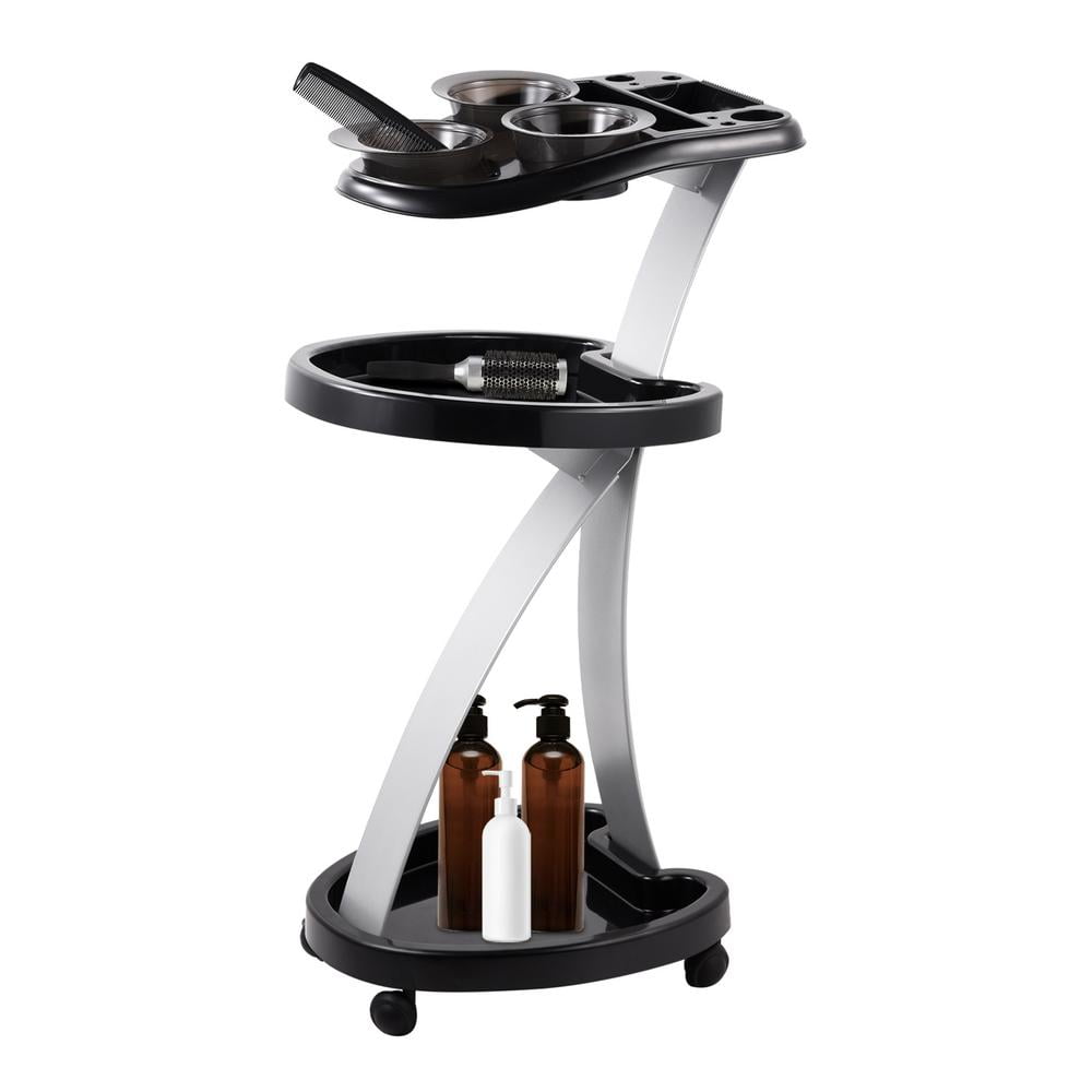 WZTO Hair Stylist Cart Beauty Salon Cart Hair Salon Trolley with Wheels ...