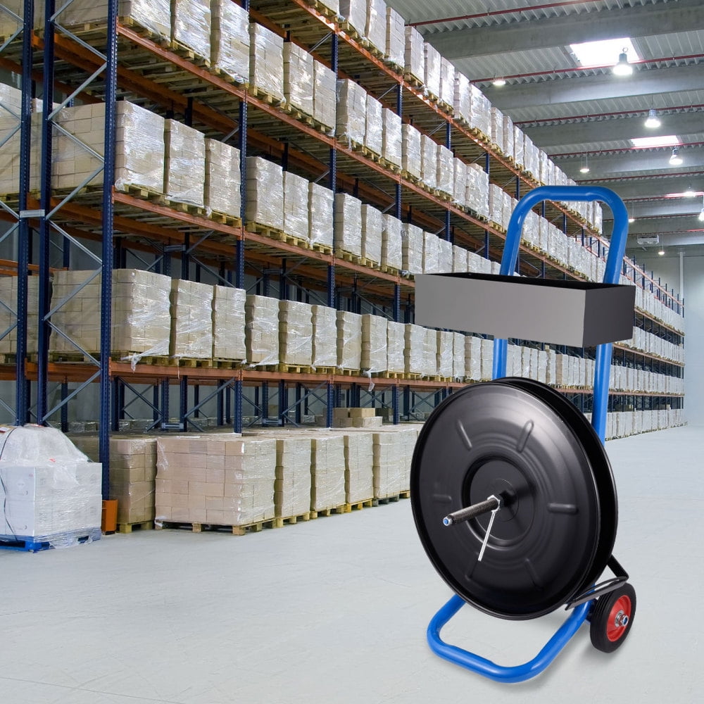 WZTO Heavy Duty Strapping Cart, Strapping Dispenser for Poly/Plastic ...