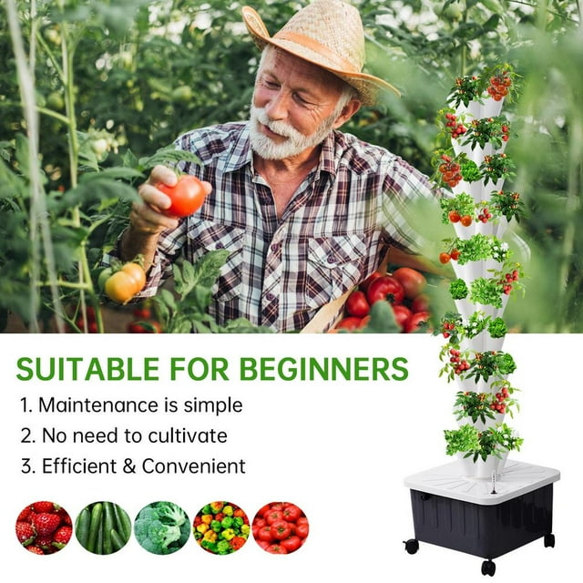 WZTO Hydroponic Vegetable Tower 10-layer Hydroponic Tower For ...