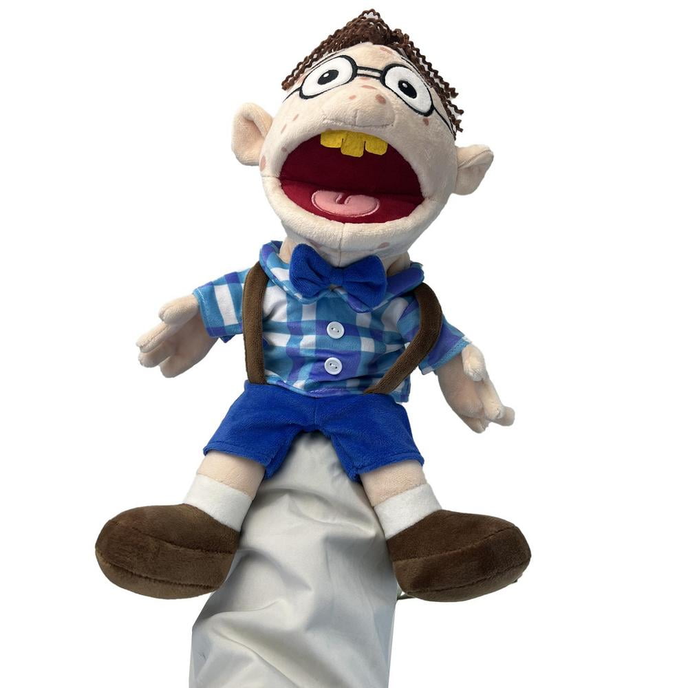 WZTO Jeffy Plush Toy Cosplay 15.7" Jeffy Hat Hand Puppet Game ...