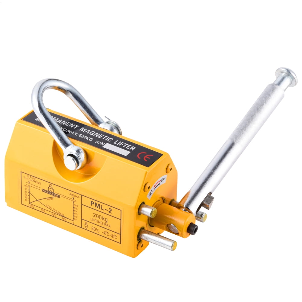 WZTO Magnetic Lifter, 440 lbs/200kg Lifting Capacity, Permanent Lift ...