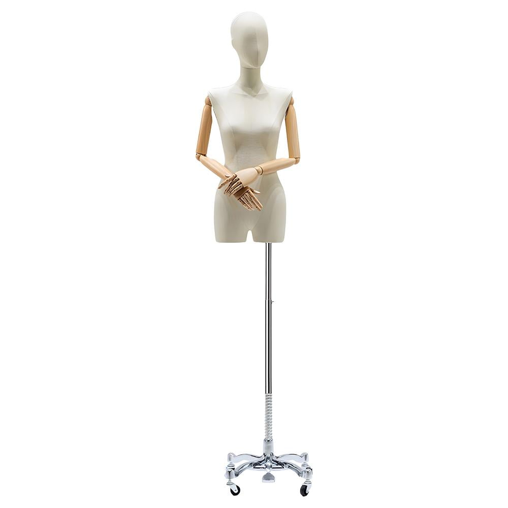 WZTO Mannequins Body Female Torso Adjustable Height Display Model ...