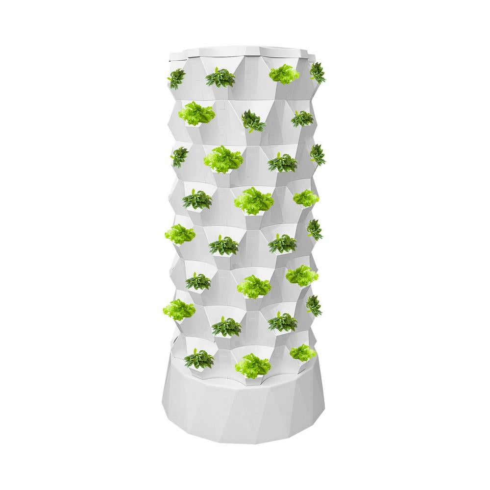 WZTO Hydroponic Vegetable Tower 64 Slots Hydroponic Planter For Indoor ...