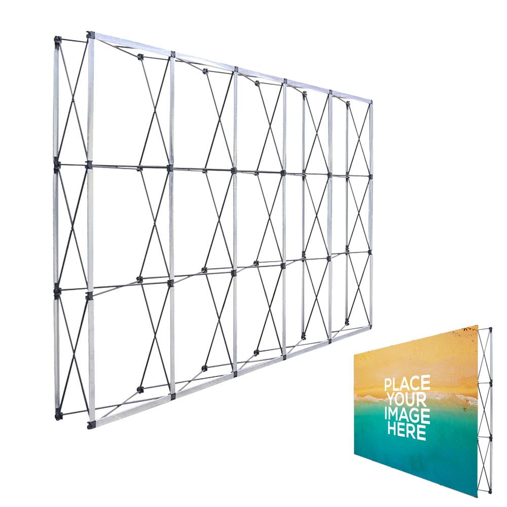 WZTO Pop-up Display Stand Pop-up Fabric Banner Backdrop Frame Stand ...