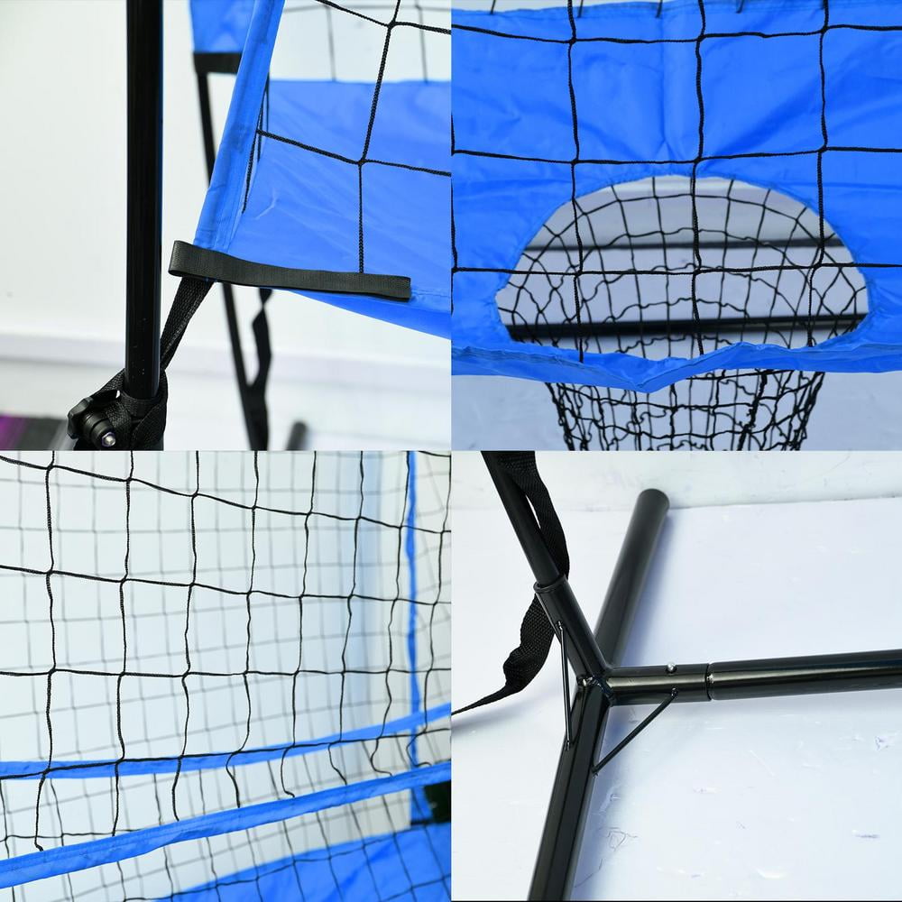 WZTO Rebounder Net Volleyball Stable Portable Volleyball Rebounder with ...