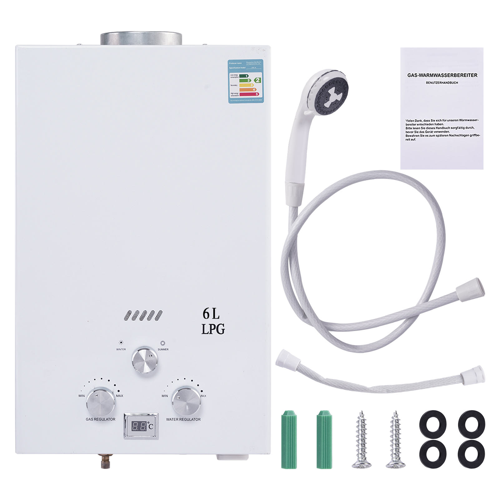 WZTO Tankless Water Heater for Shower | Instant Hot Water Heater | Wall ...