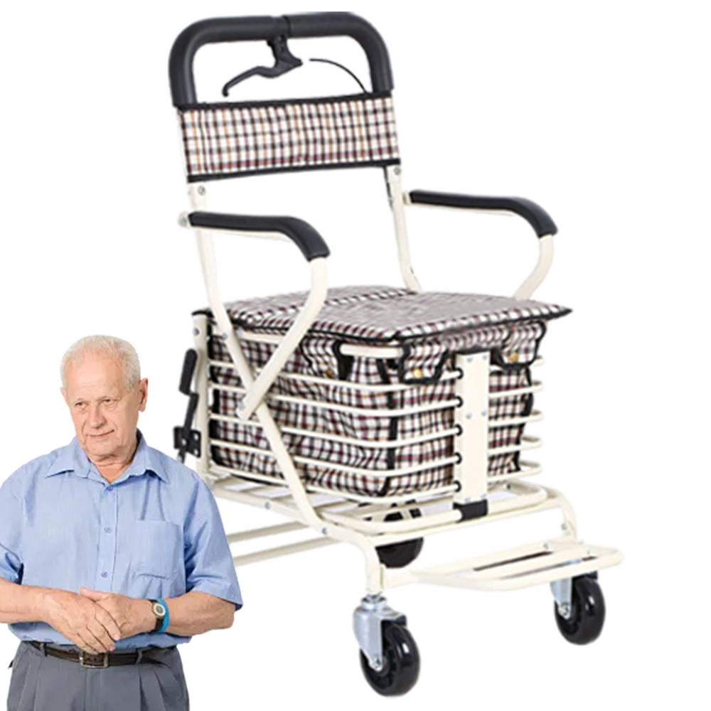 WZTO Walkers for Seniors with Seat Wheeled Walker Senior Walker ...