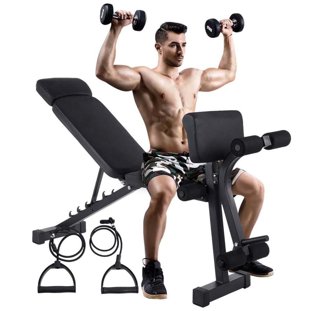 WZTO Weight Benches For Home Gym Adjustable Full Body Exercise Gym ...
