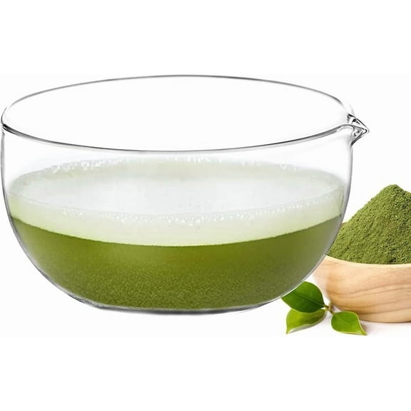 HBBKVI Matcha Tea Set with Spout Bowl, Matcha Whisk & Scoop, Handmade ...
