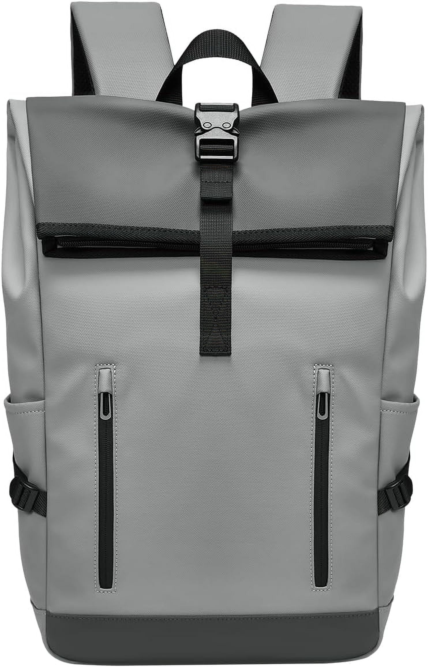 WZW Roll Top Travel Backpack, Expandable Large Carry-on Casual Daypack ...