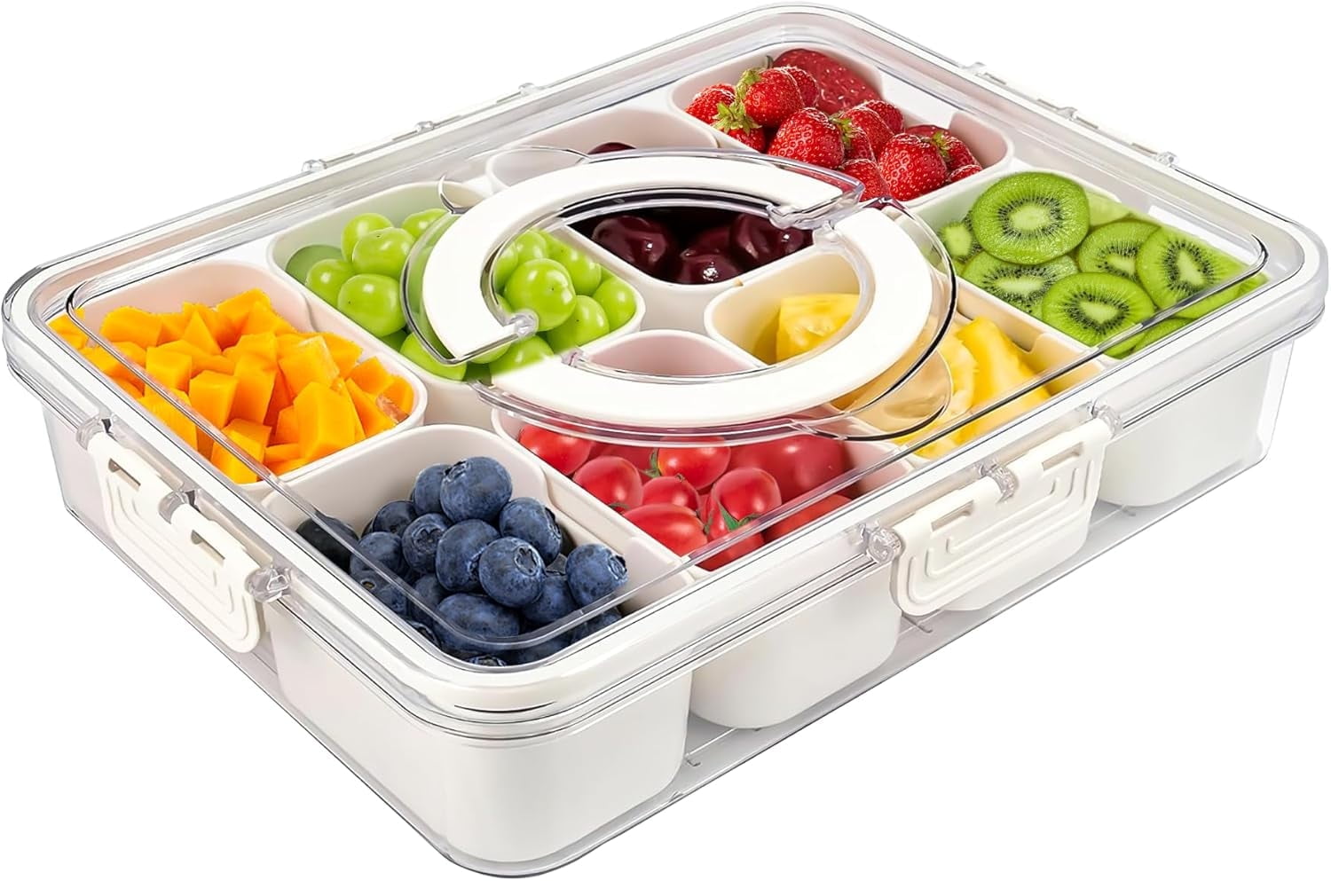 WZW Snackle Box Container with Sealed Lid – Portable BPA-Free Snack Box ...