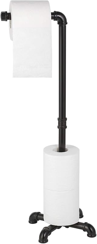 WZW Toilet Paper Holder Stand, Industrial Free Standing Bathroom Tissue ...