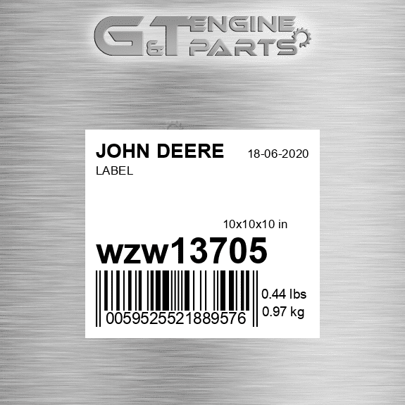 WZW13705 LABEL fits JOHN DEERE (New OEM) - Walmart.com