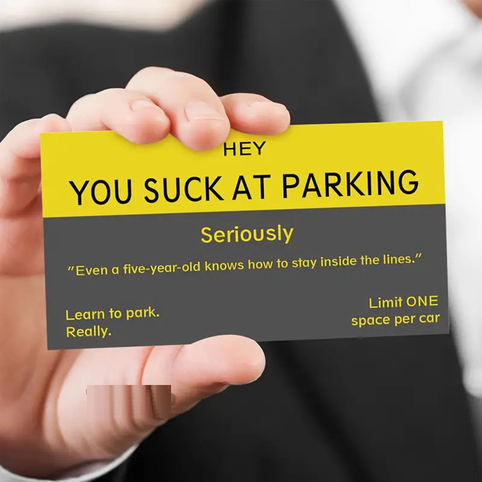 WZXPWT 100 Parking Violation Cards, Humorous Parking Reminder Cards for ...