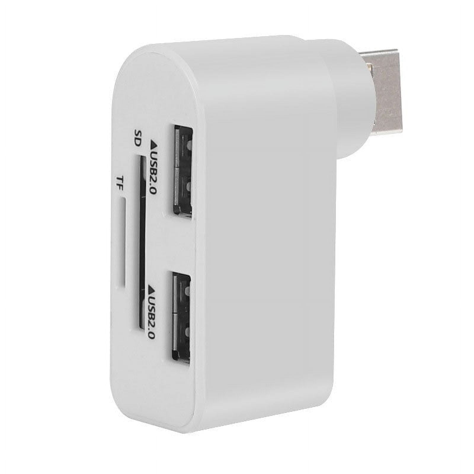 WZXPWT 4-in-1 Rotating USB Hub, Multifunctional Card Reader & USB ...