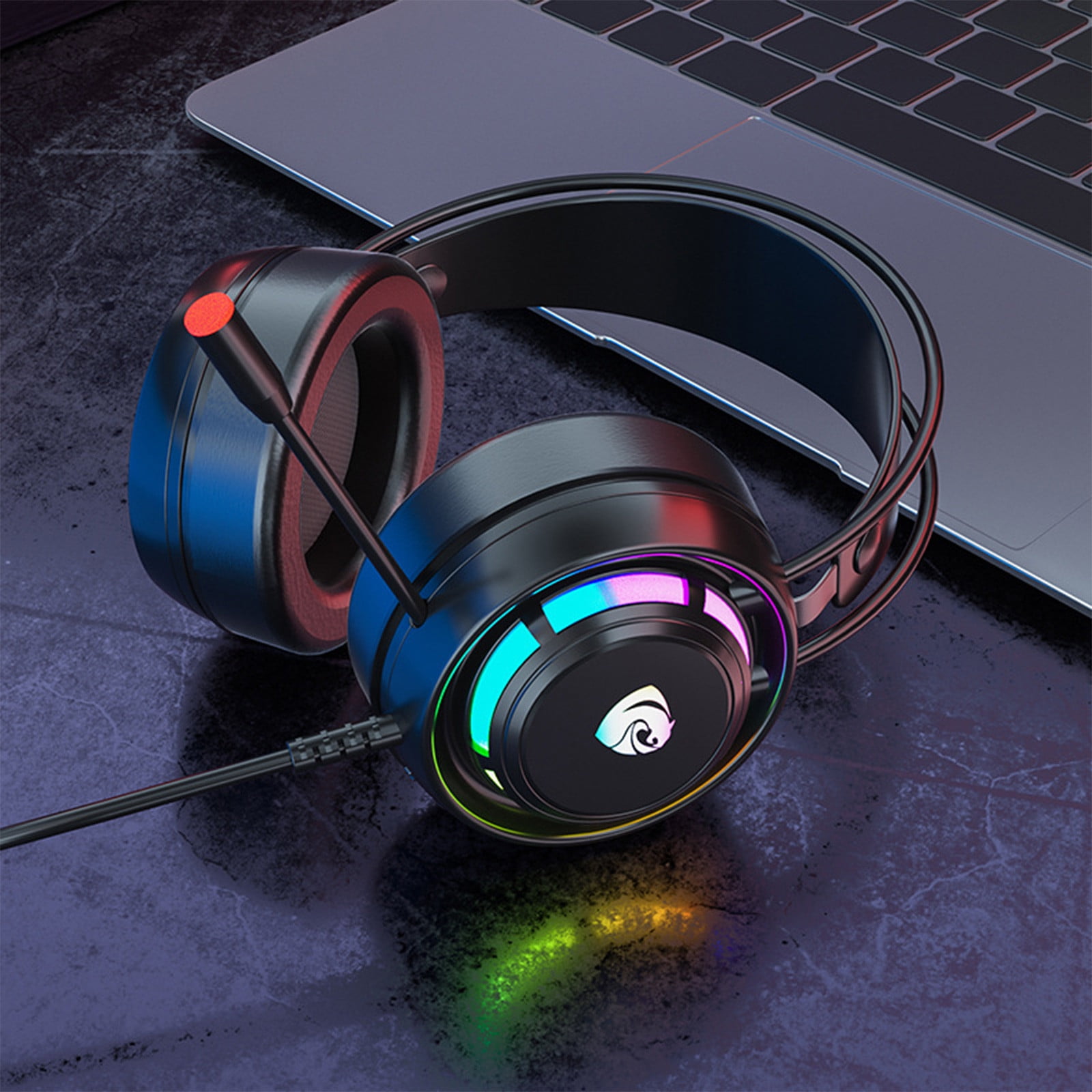 WZXPWT 7.1 Surround Sound RGB Gaming Headset with HIFI Quality ...