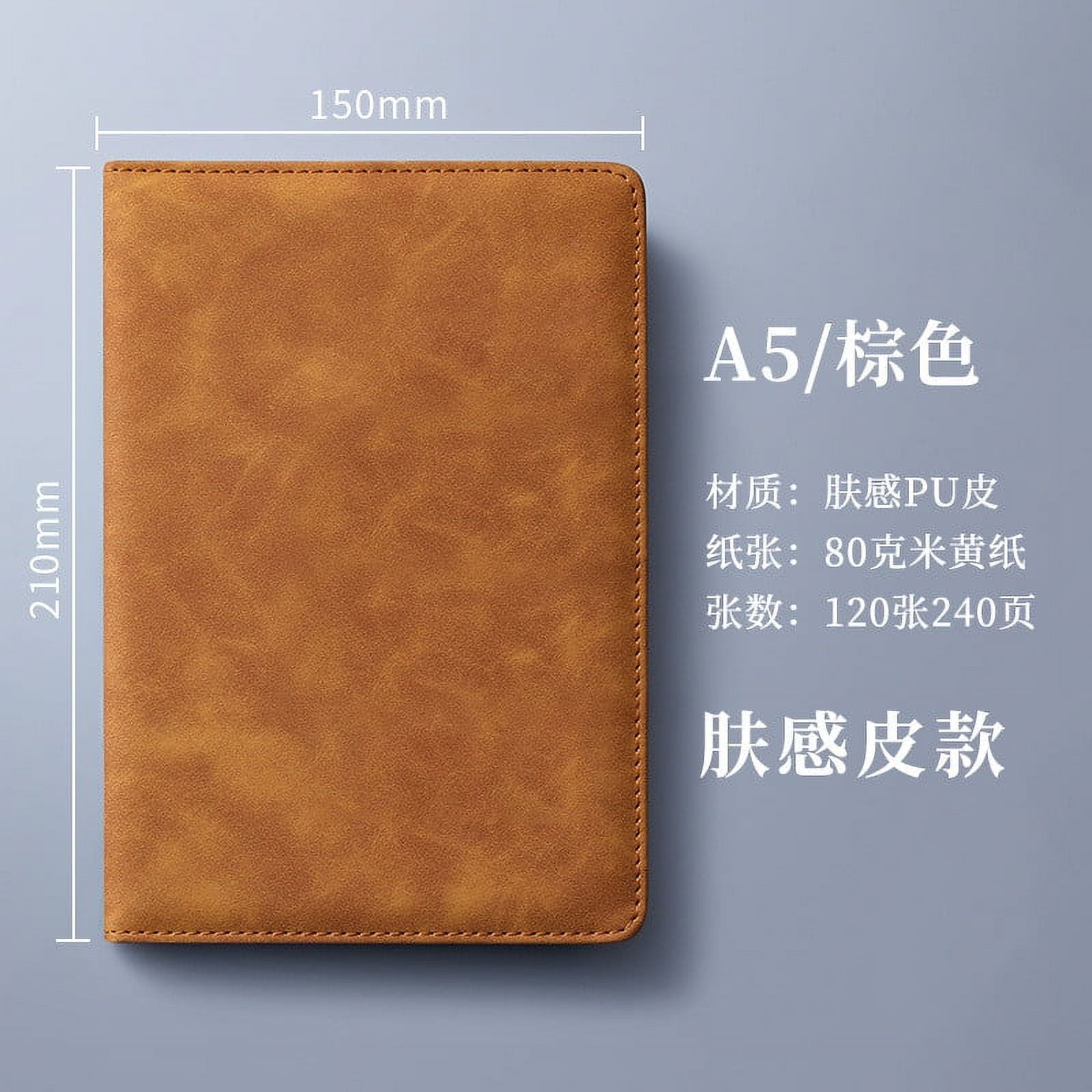 WZXPWT A5 Magnetic Notepad, Leather-Bound Business Office Diary ...