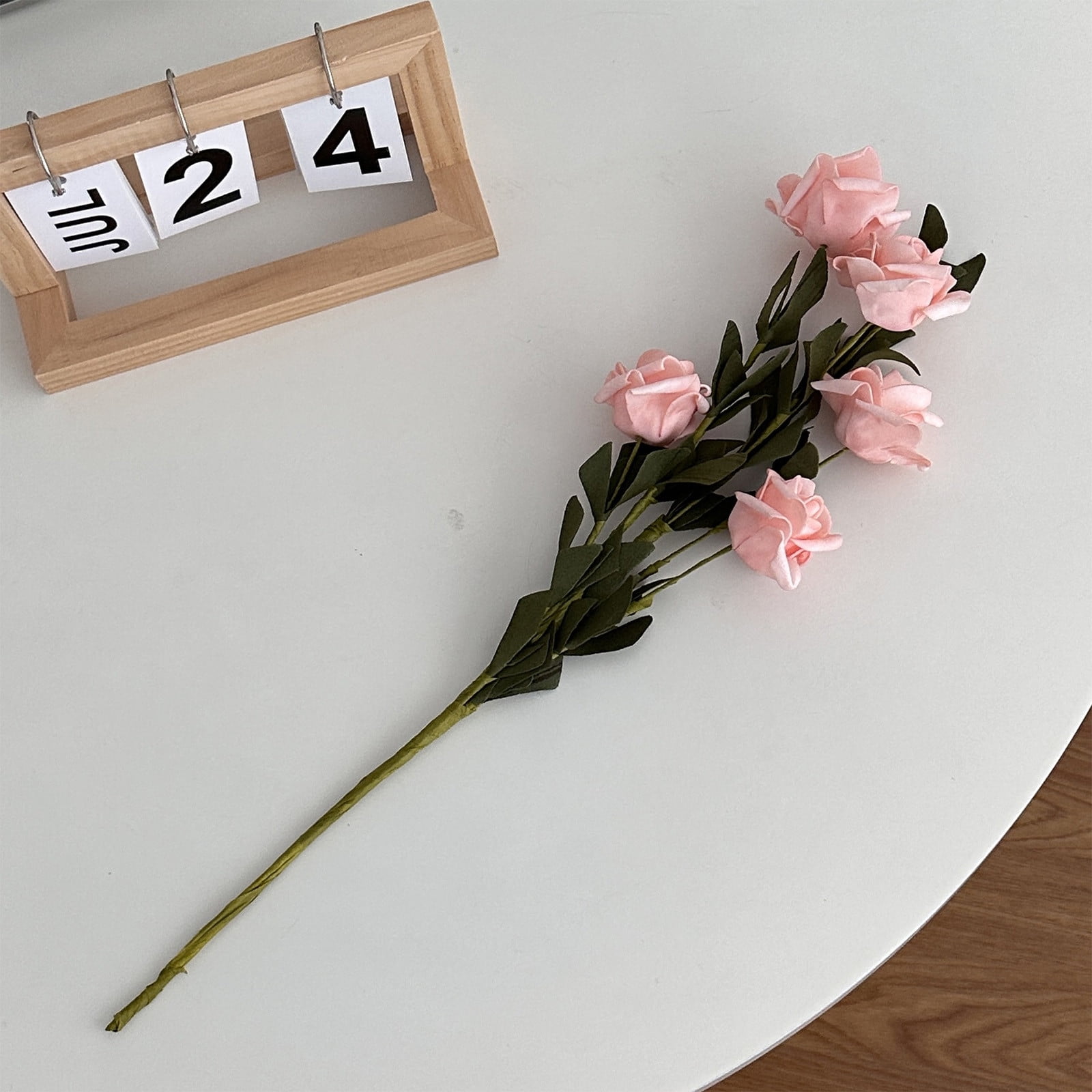 WZXPWT Faux Vintage Rose Artificial Maple Leaves Bouquet, Realistic ...