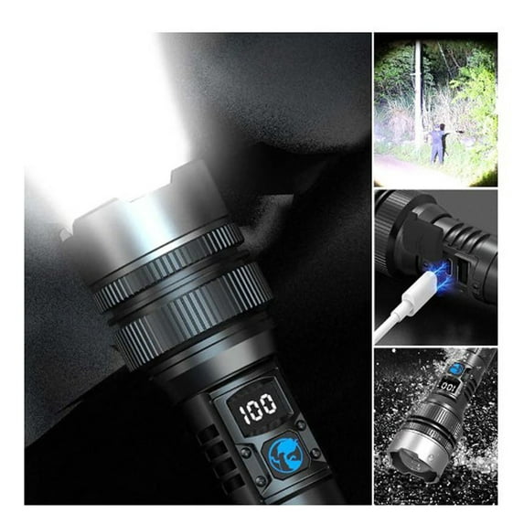 WZXPWT Flashlight, Super Bright Portable Rechargeable Torch with Long ...