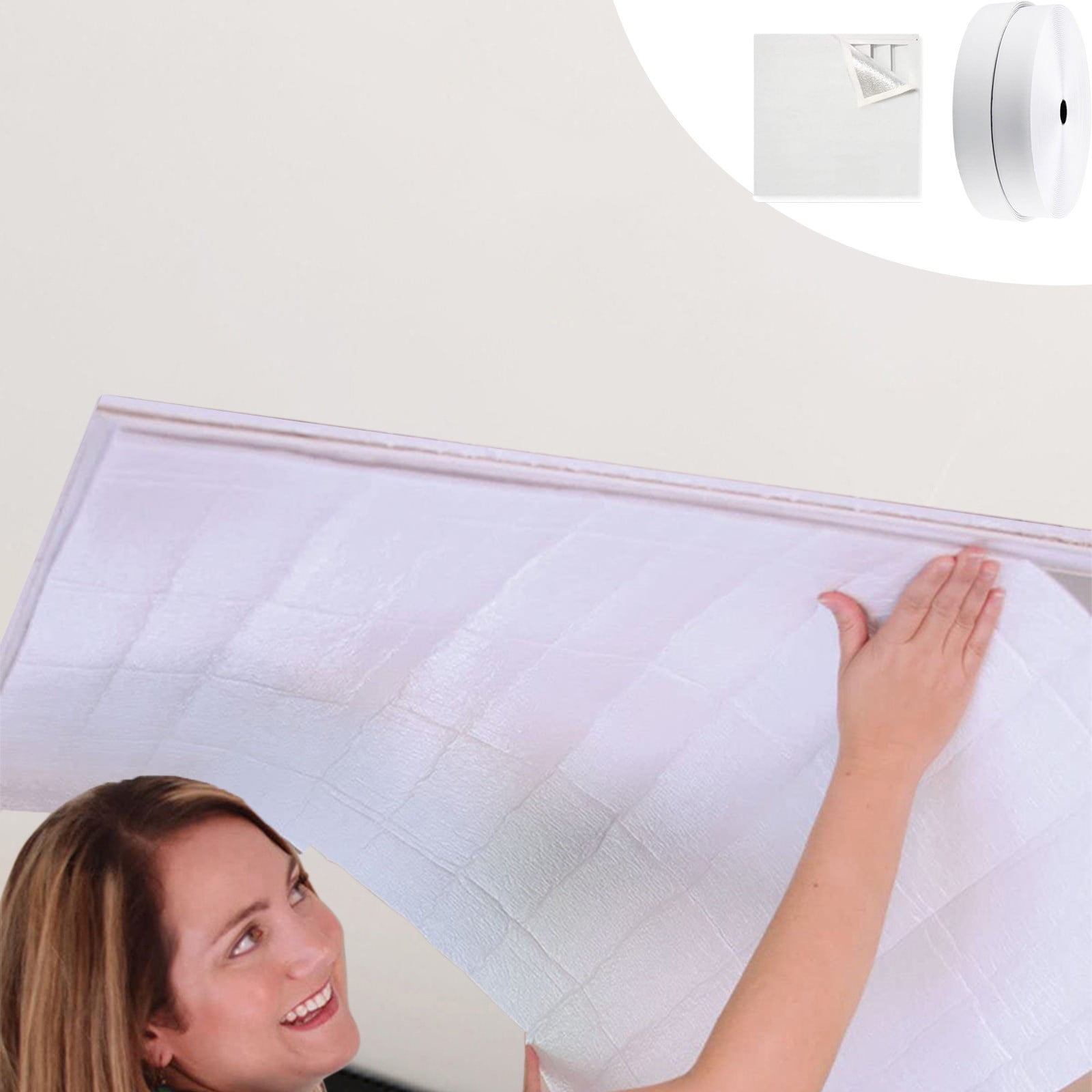 WZXPWT Heat-Blocking Aluminum Attic Vent Cover, 50"x50" Self-Adhesive ...
