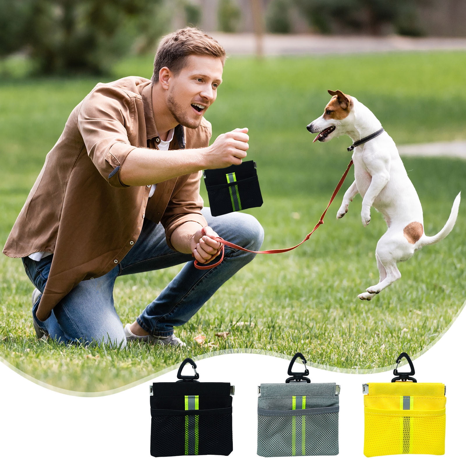 WZXPWT New Pet Outing Waist Pack, Multifunctional Feeding Snack Bag ...